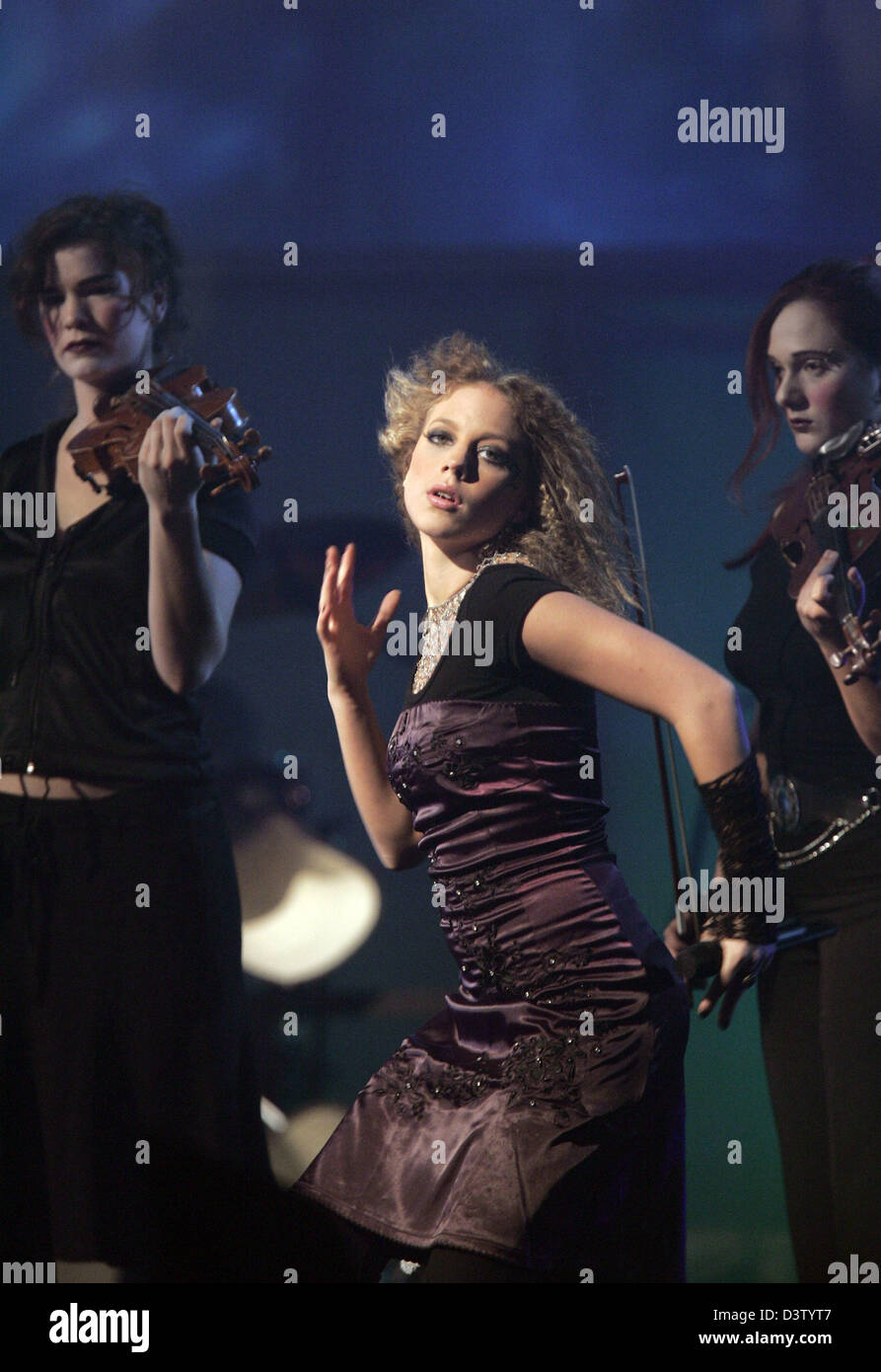 Singer LaFee performs on stage at the music show 'The Dome' in the 'ISS ...