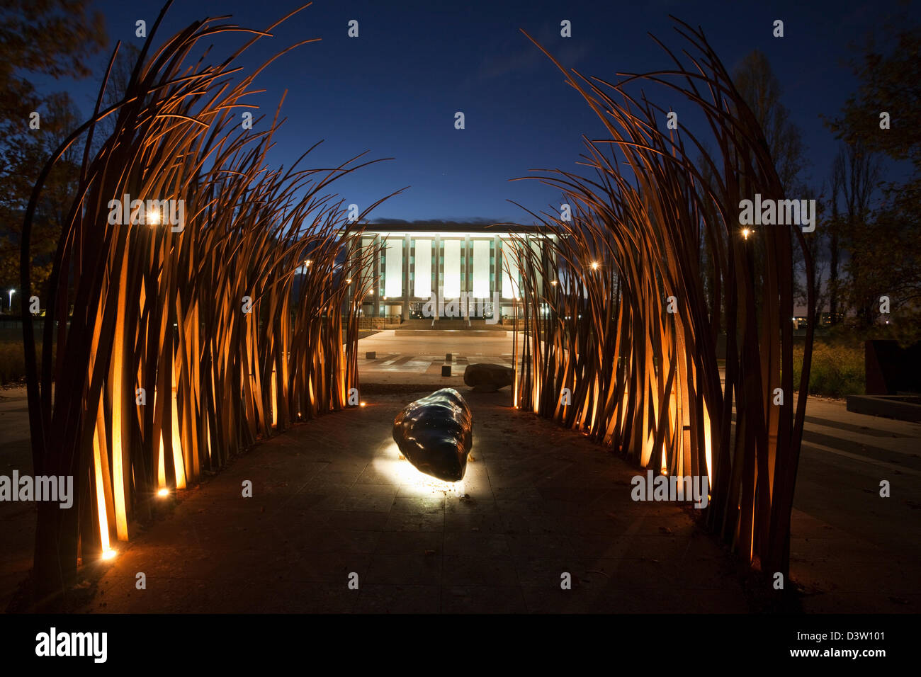 Fire and water sculpture by Judy Watson at Reconciliation Place Stock ...