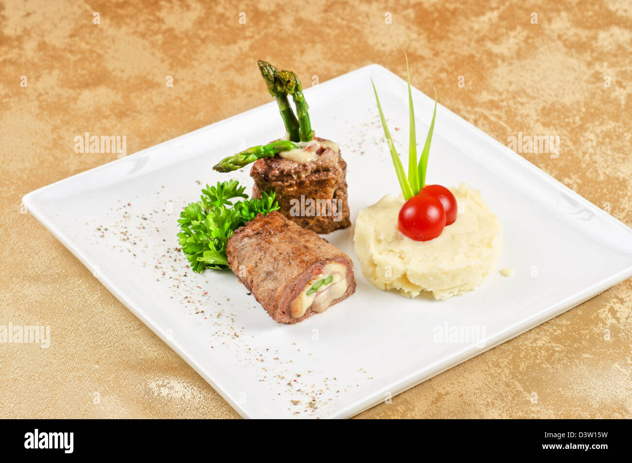 Grilled meat rolls Stock Photo - Alamy