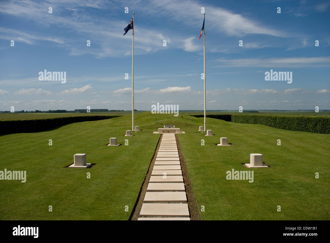 Australian Memorial at Pozieres Windmill on the Somme remembering the ...