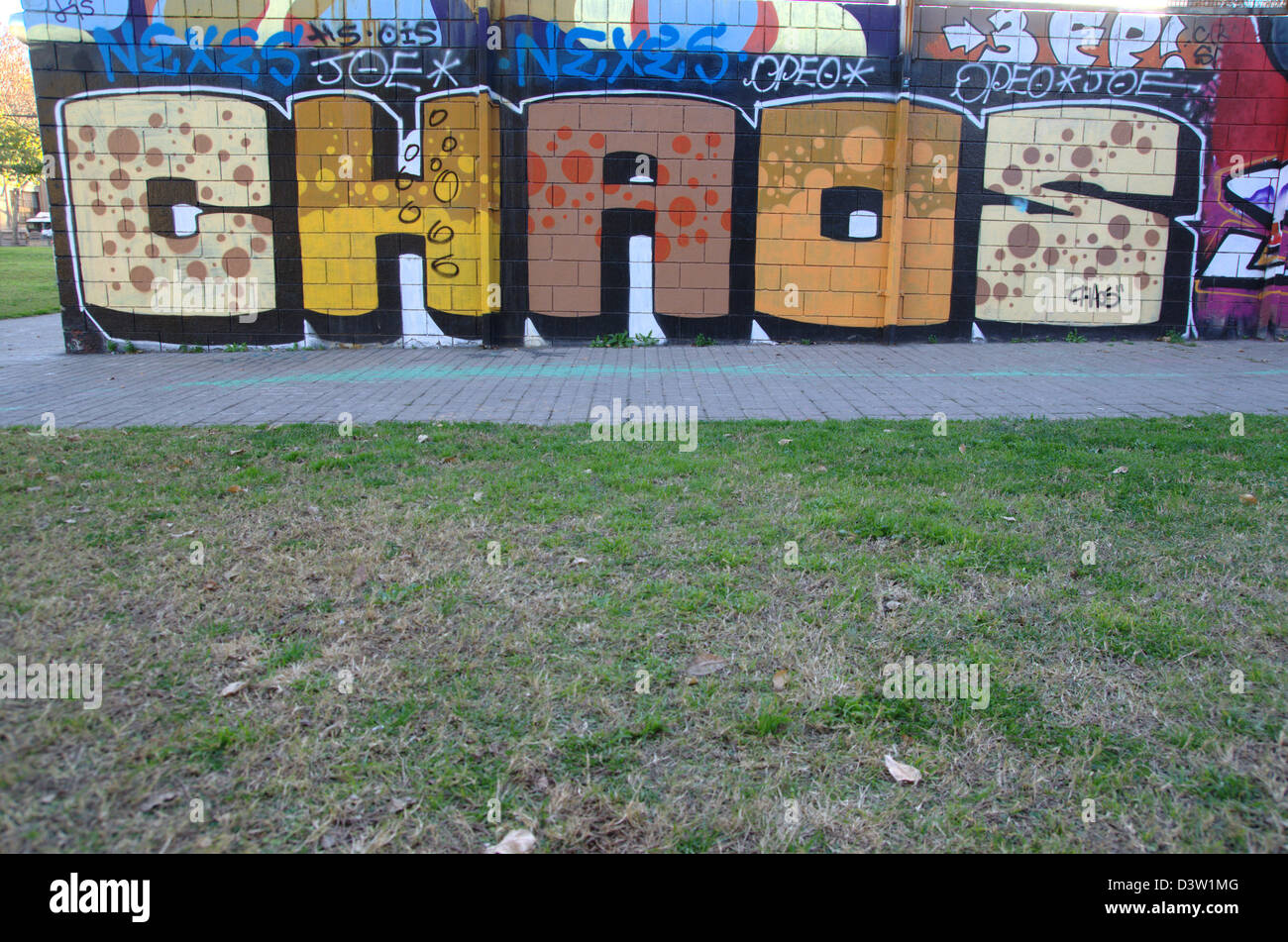 Graffiti in Paral·lel Avenue in Barcelona Stock Photo - Alamy