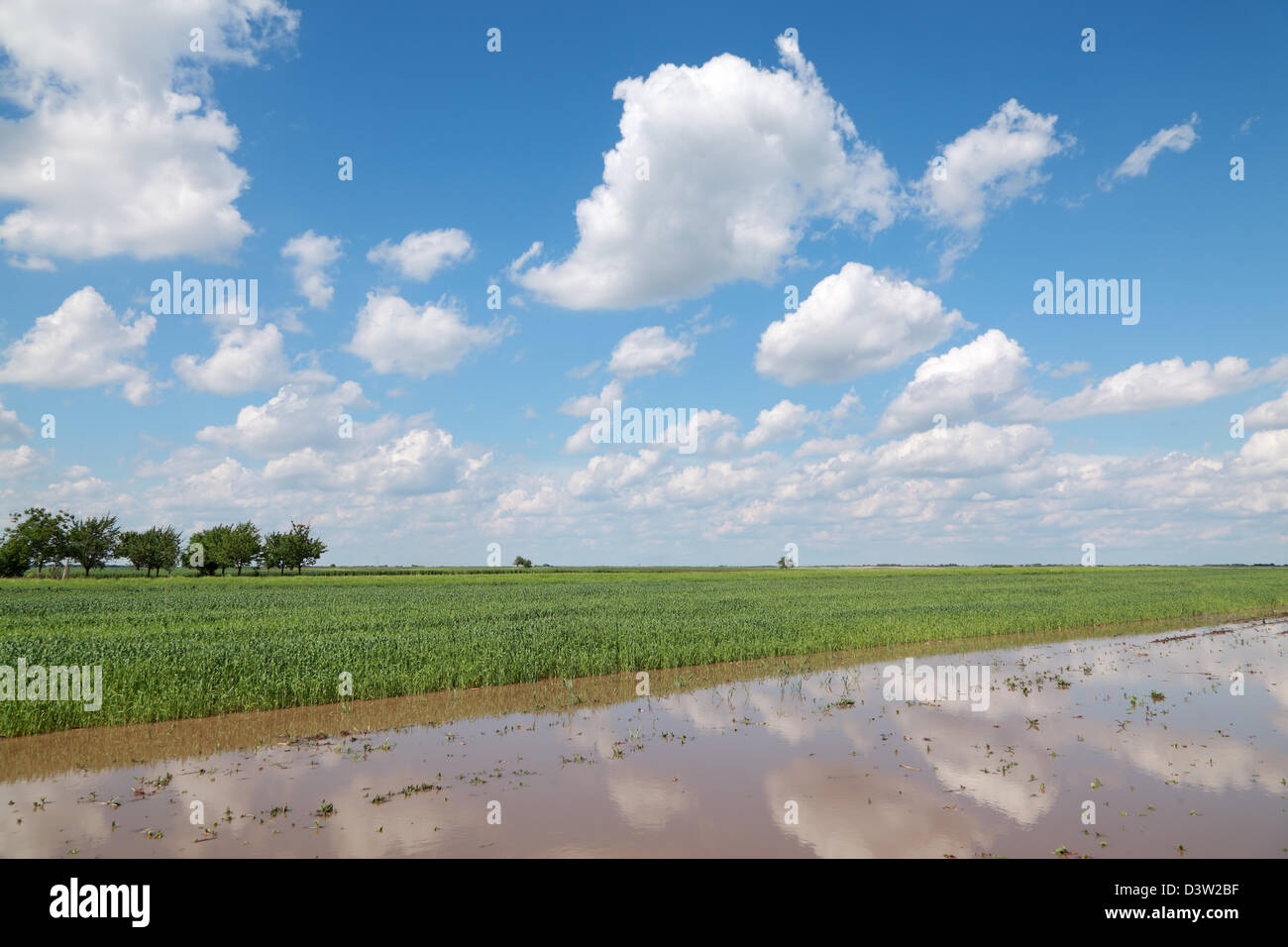 Farm land in flood plain hi-res stock photography and images - Alamy