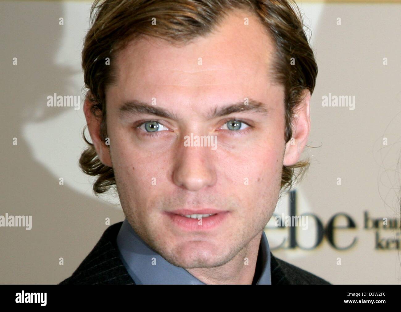 British actor Jude Law pictured at a photocall to his film 'The Holiday ...