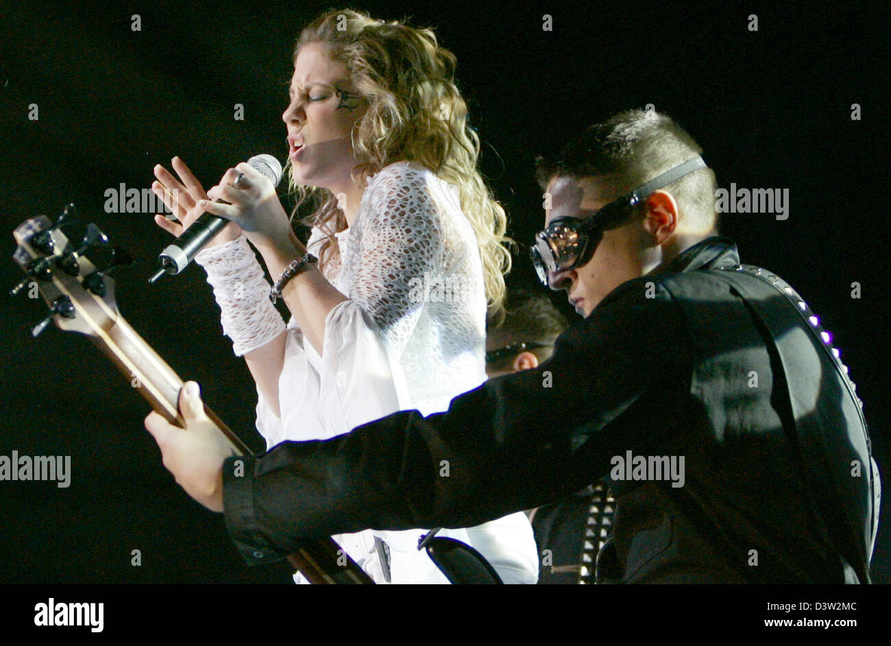 German teen singer LaFee sings at the Rheingold hall of Mainz, Germany ...