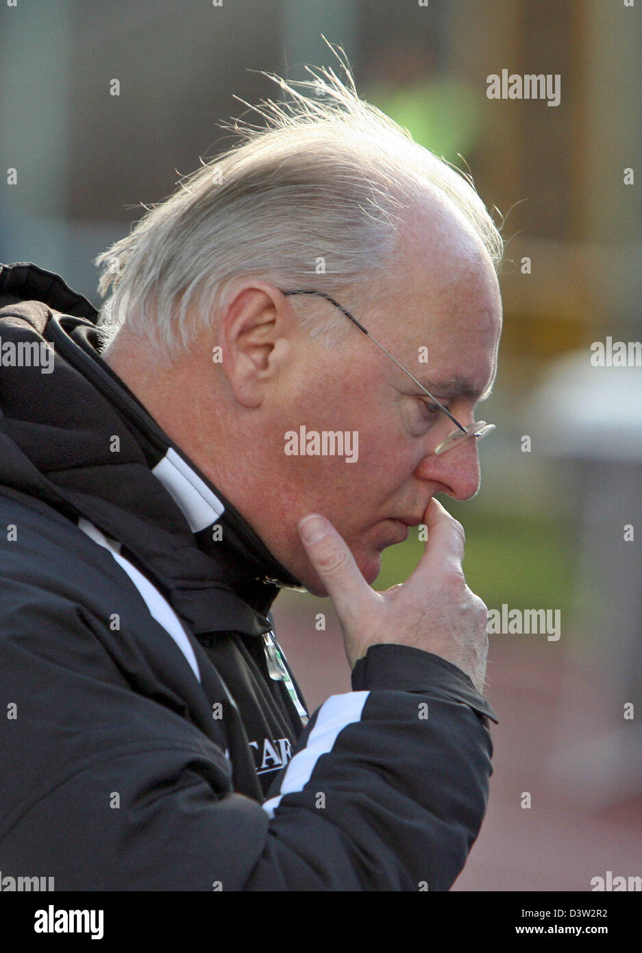 Braunschweig head coach Willi Reimann pictured during the Bundesliga ...