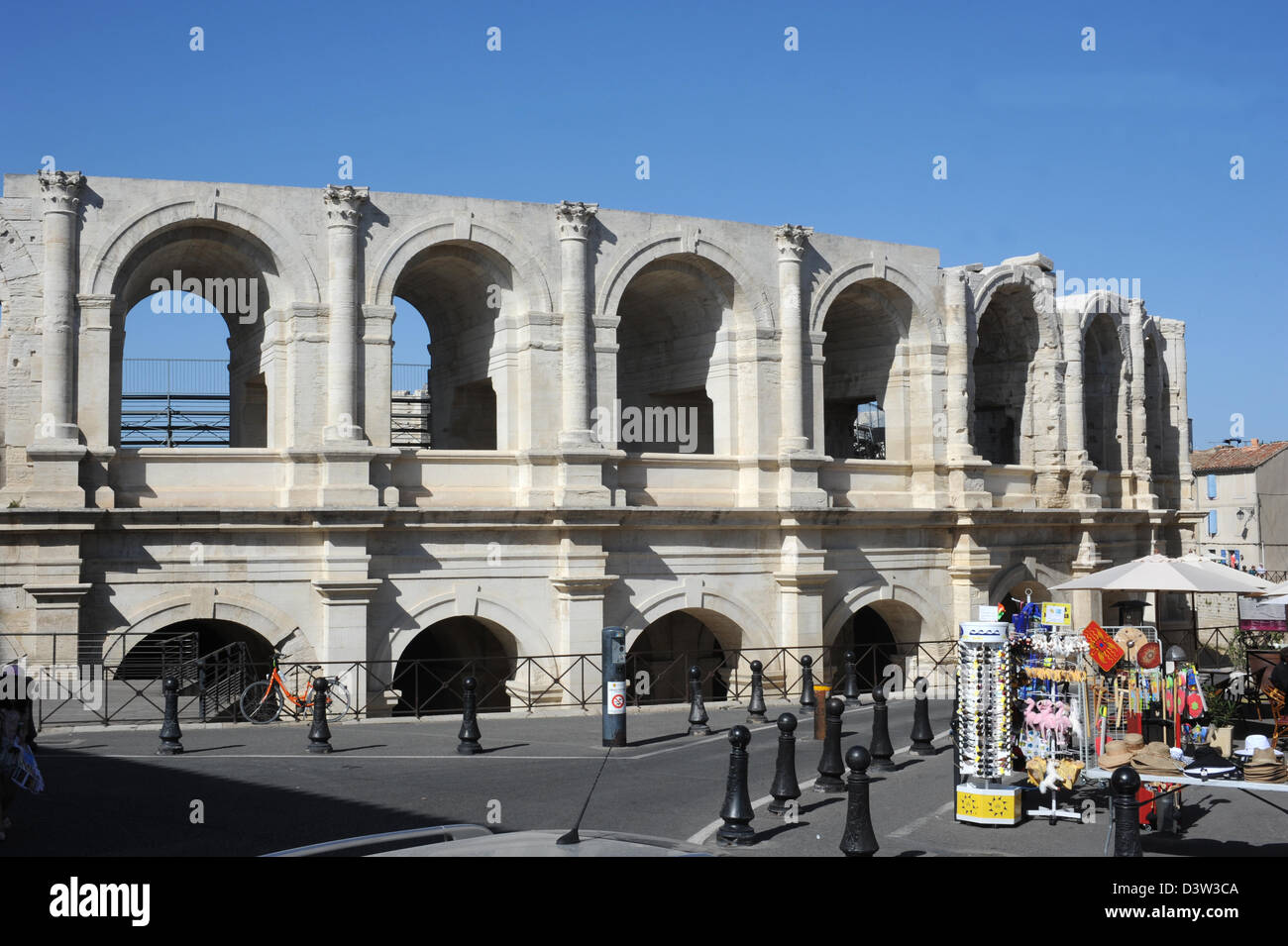 Roman amphitheater of Arles on France Stock Photo - Alamy