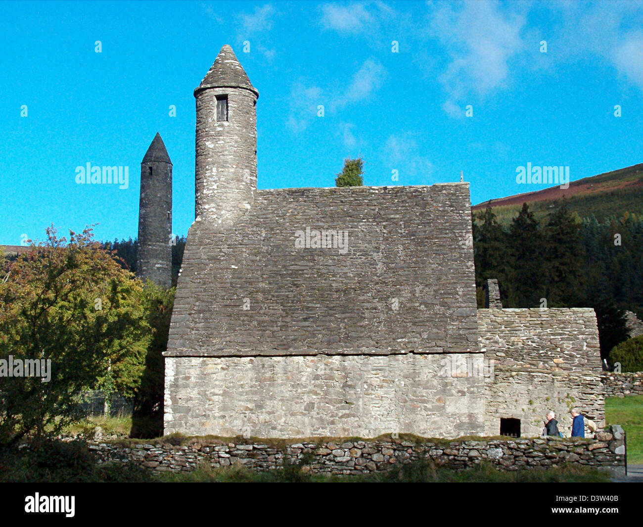 The monastery of Glendalough, supposedly established by St Kevin, is ...