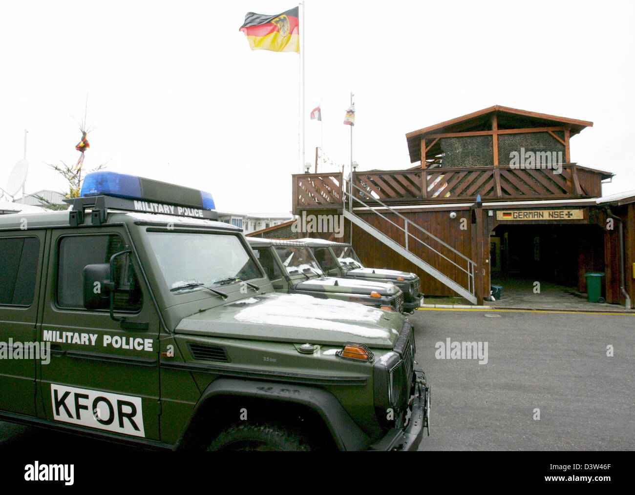 View ion the the food supply base of the KFOR base 'Film City' of ...