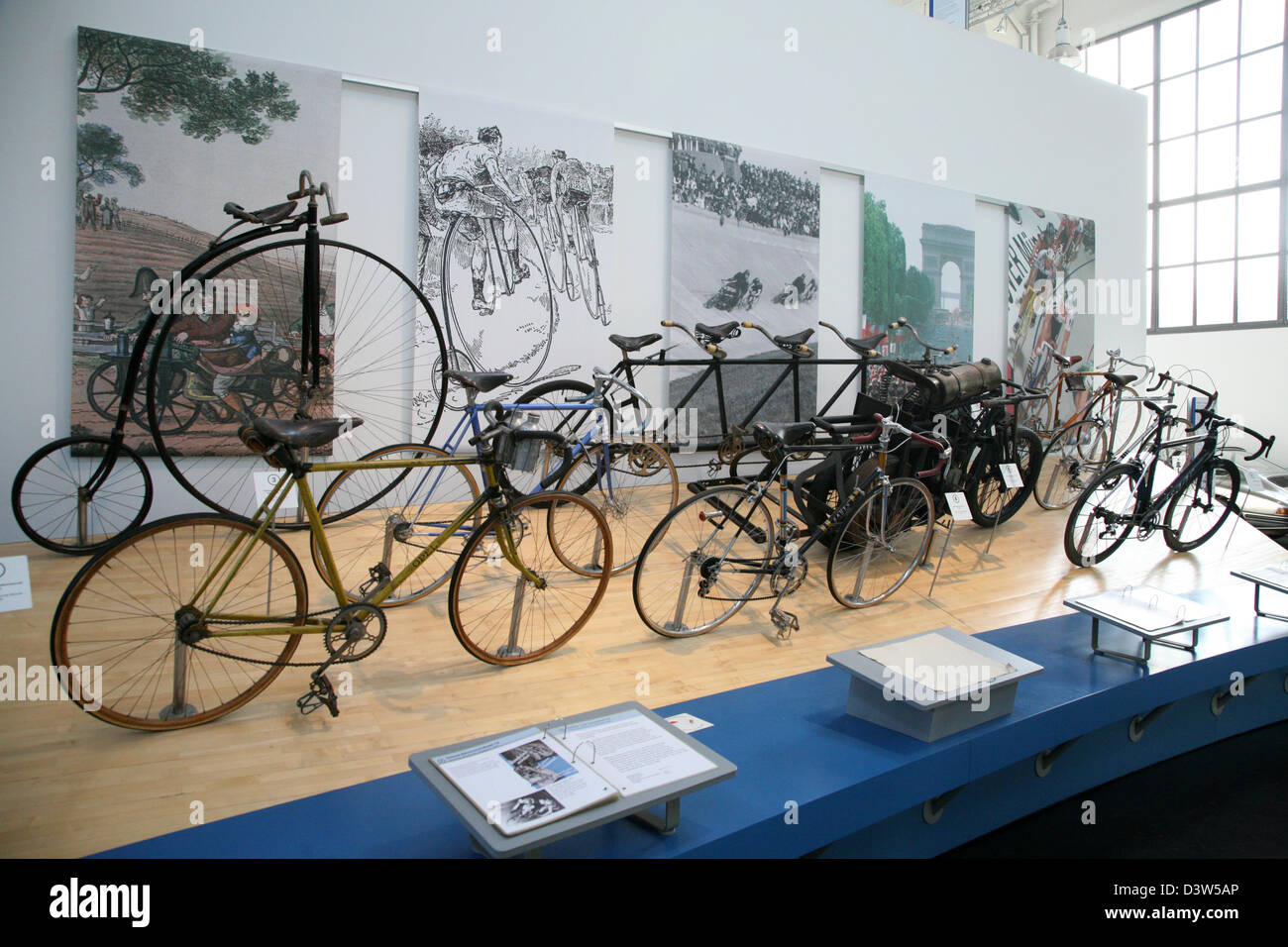 Historical bicycles are pictured at the new exhibition 'Traffic' of the ...