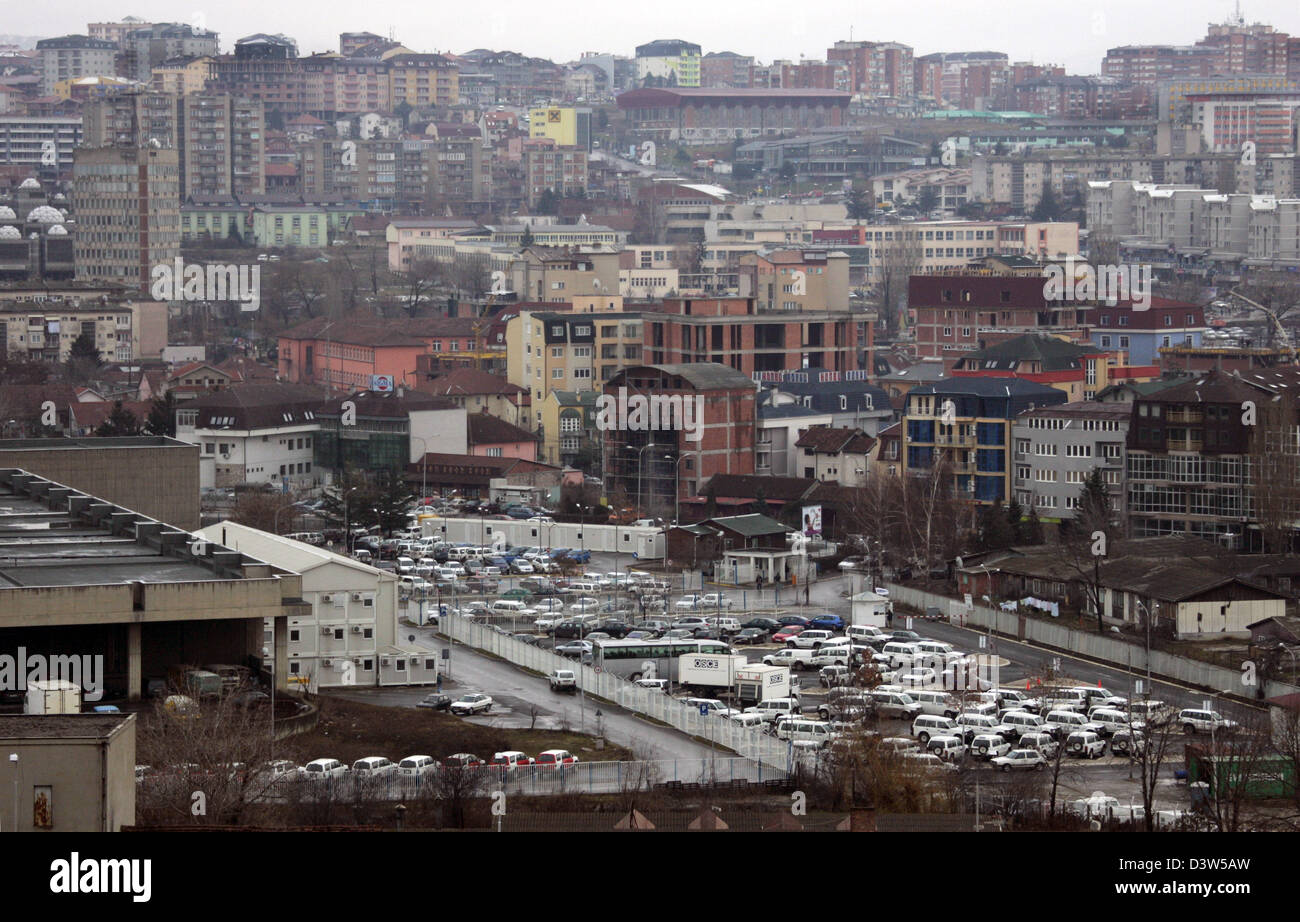 The picture shows a panoramic view of the tenement blocks in the ...