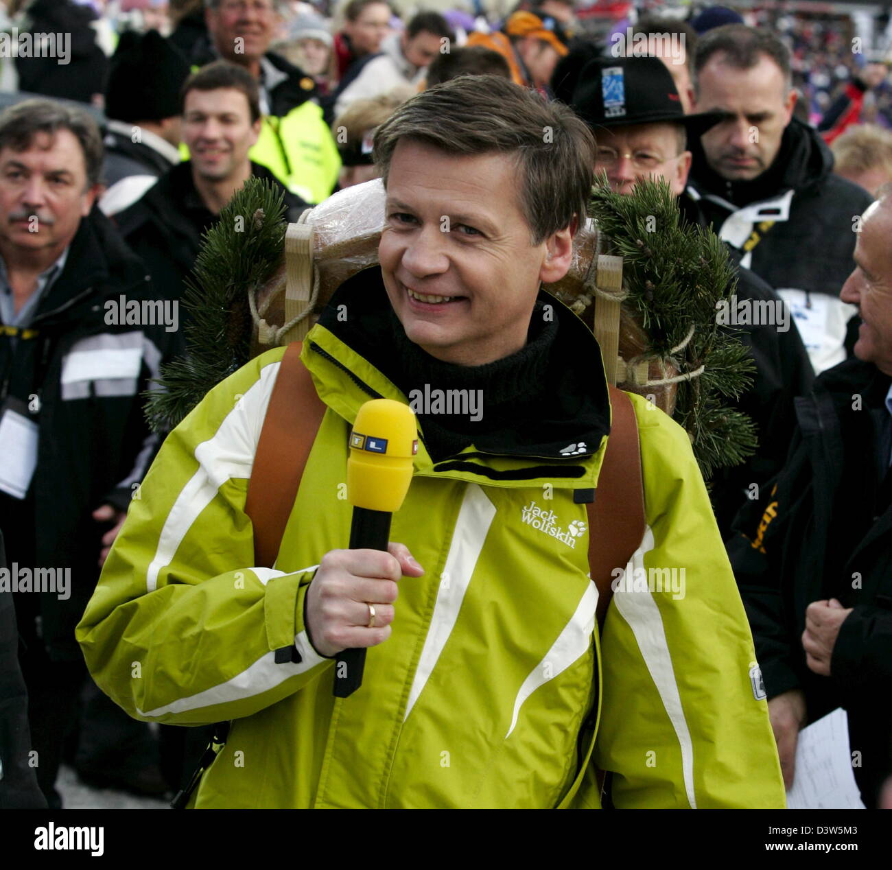 German television presenter Guenther Jauch shown at the first of four ...