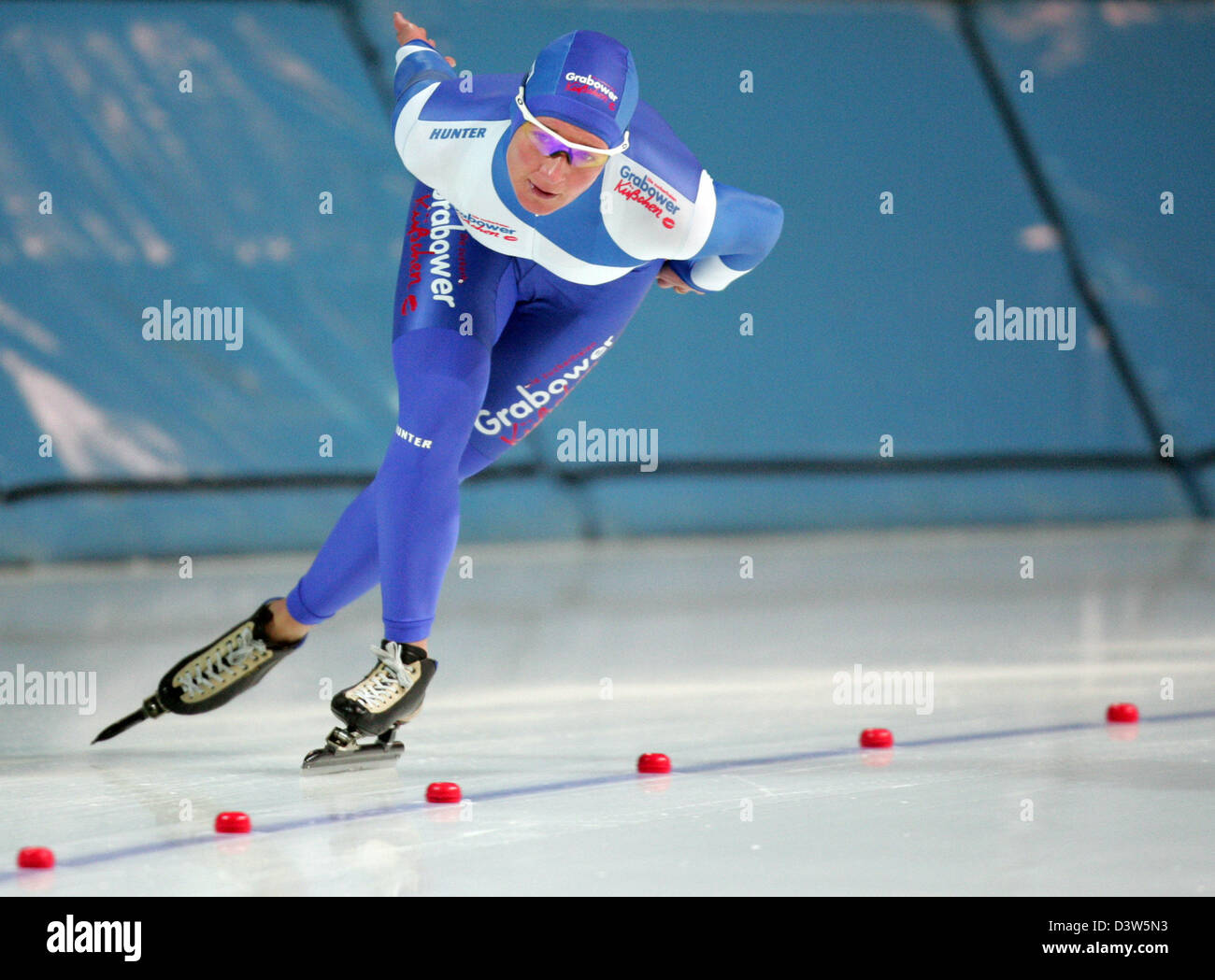 German speed skater Claudia Pechstein is pictured during the 5000m race ...