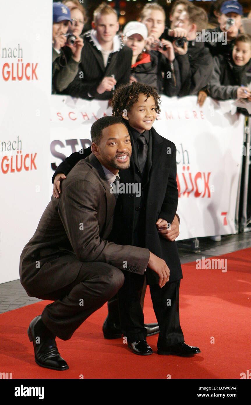 US American actor Will Smith (L) is pictured with his son Jaden ...