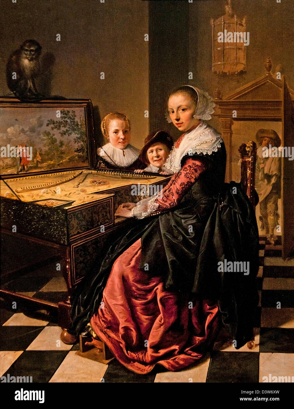 Virginal woman playing hi-res stock photography and images - Alamy