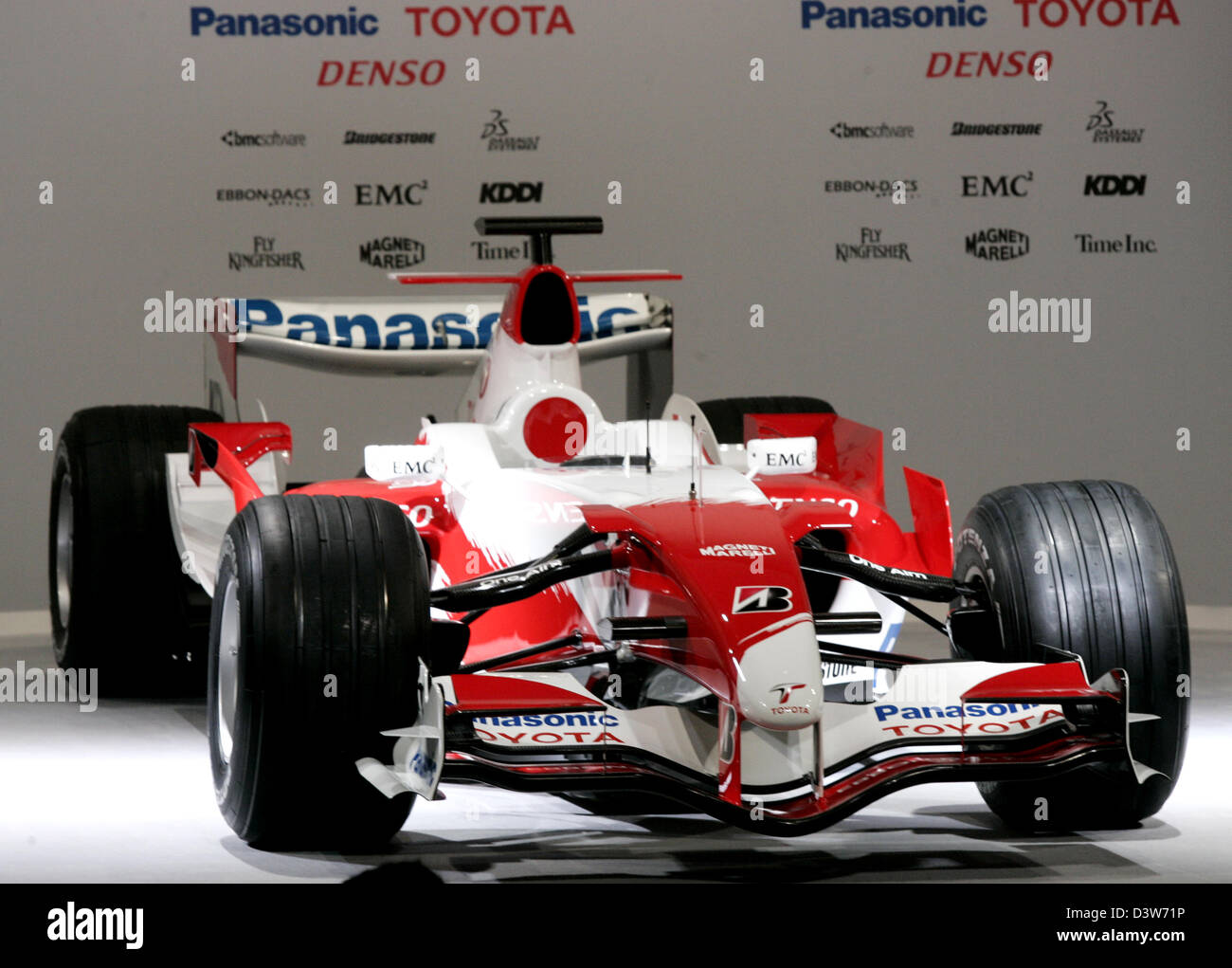 The new Toyota TF 107 pictured at the Toyota F1 team's presentation of ...