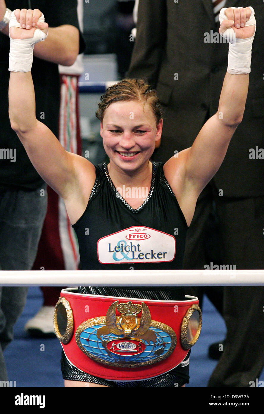 WIBF female flyweight boxing world champion German Regina Halmich ... WIBF female flyweight boxing world champion German Regina Halmich ...