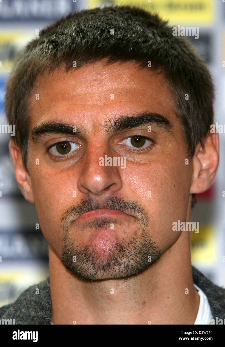 Sebastian Deisler of German Bundesluga club FC Bayern Munich looks sad ...