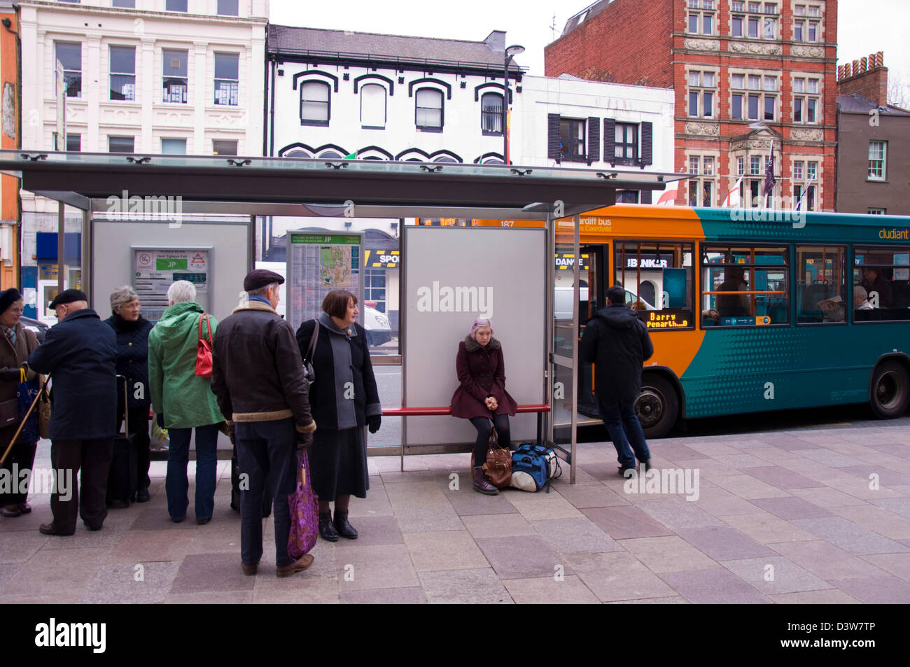 Cardiff bus public transport wales hi-res stock photography and images ...