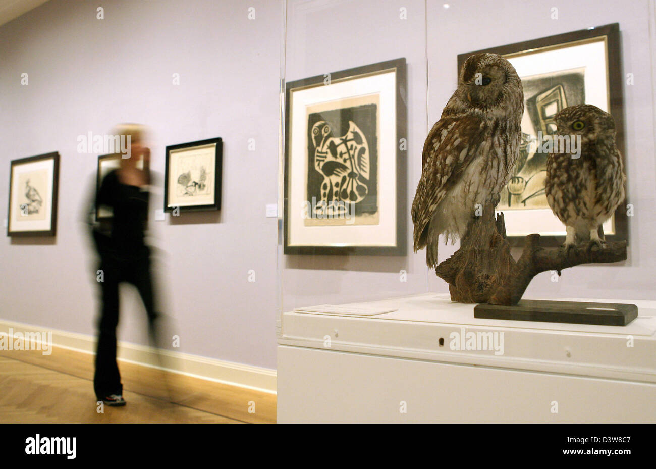 Marieke Heyn eyes 'The Big Owl' (1948) at the Pablo Picasso Museum of ...