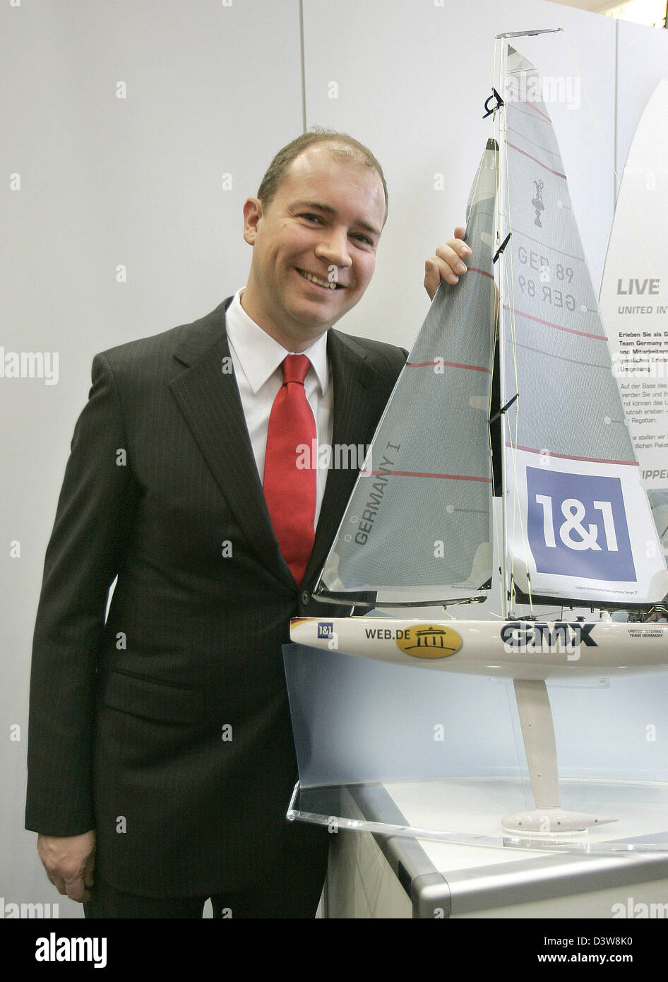 The CEO of the company United Internet AG, Ralph Dommermuth poses ...