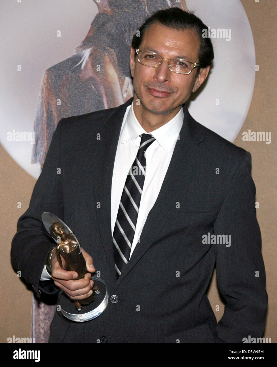 US actor Jeff Goldblum smiles with his award at the gala to the 17th ...