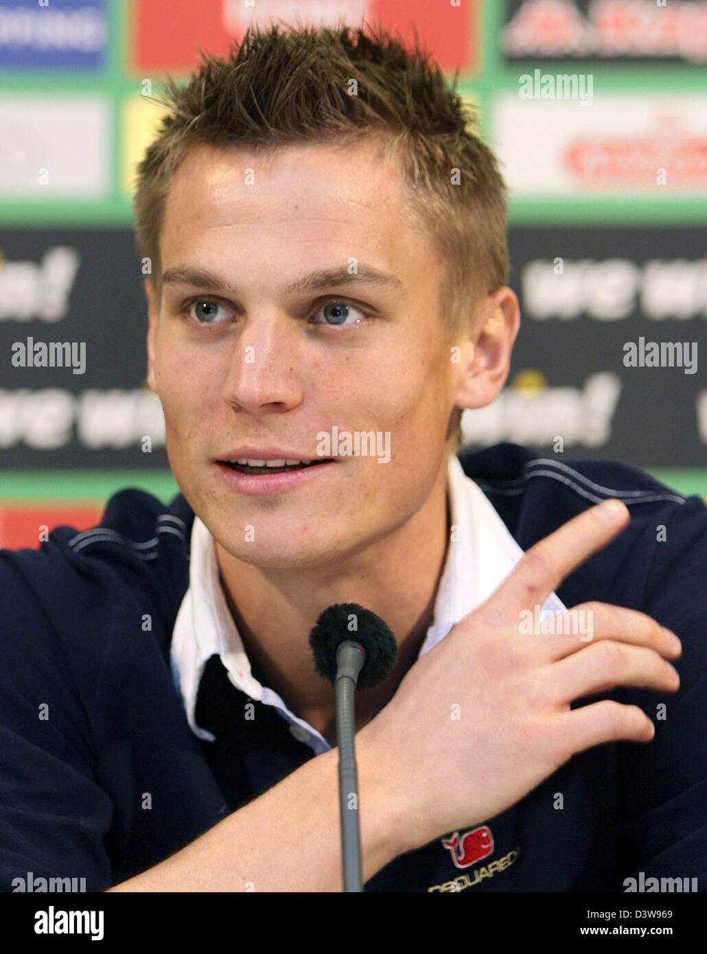 Swedish international Markus Rosenberg smiles at the presentation of ...