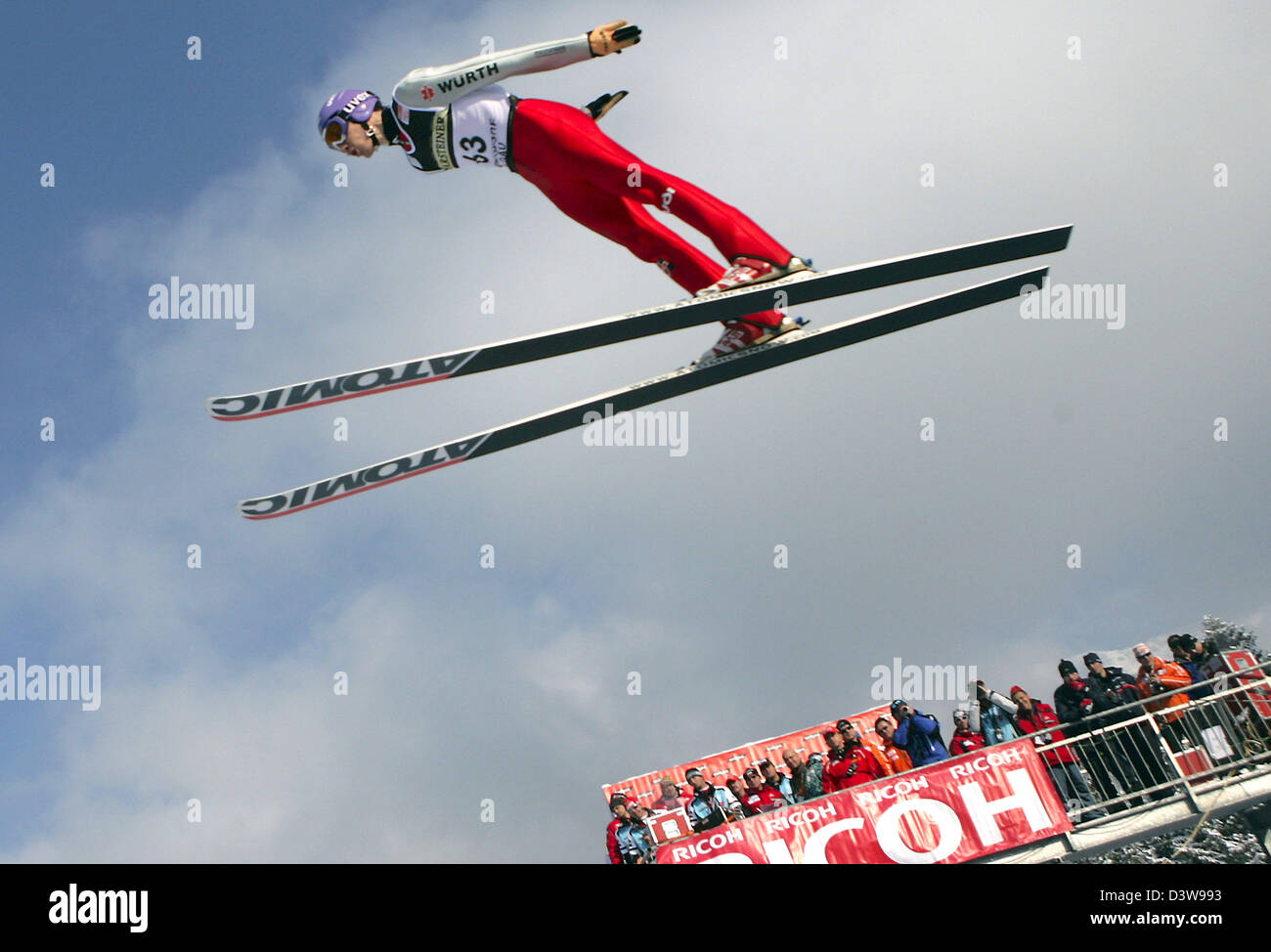 German ski jumper Martin Schmitt is airborne at the Schattenberg jump ...
