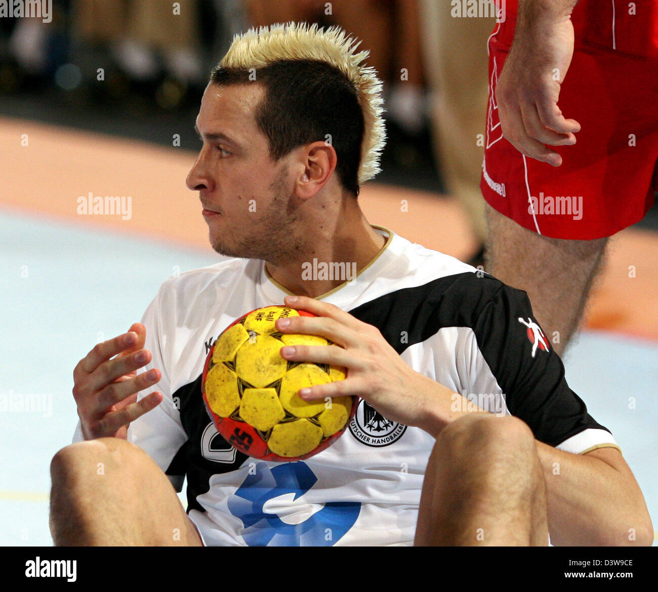 German Pascal Hens pictured during the 2007 Handball Germany World ...