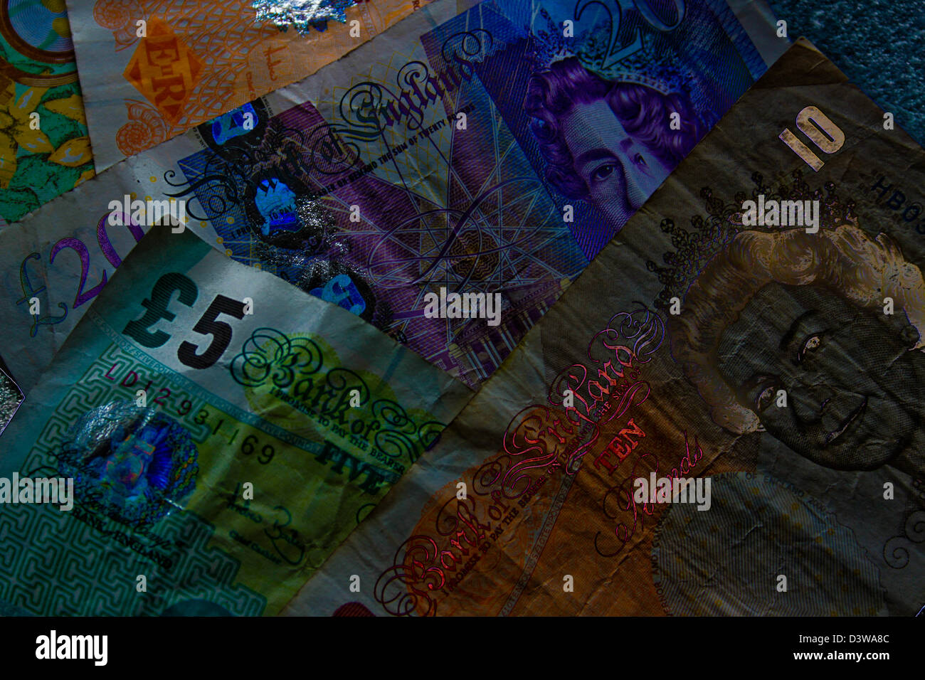 British money notes Stock Photo - Alamy