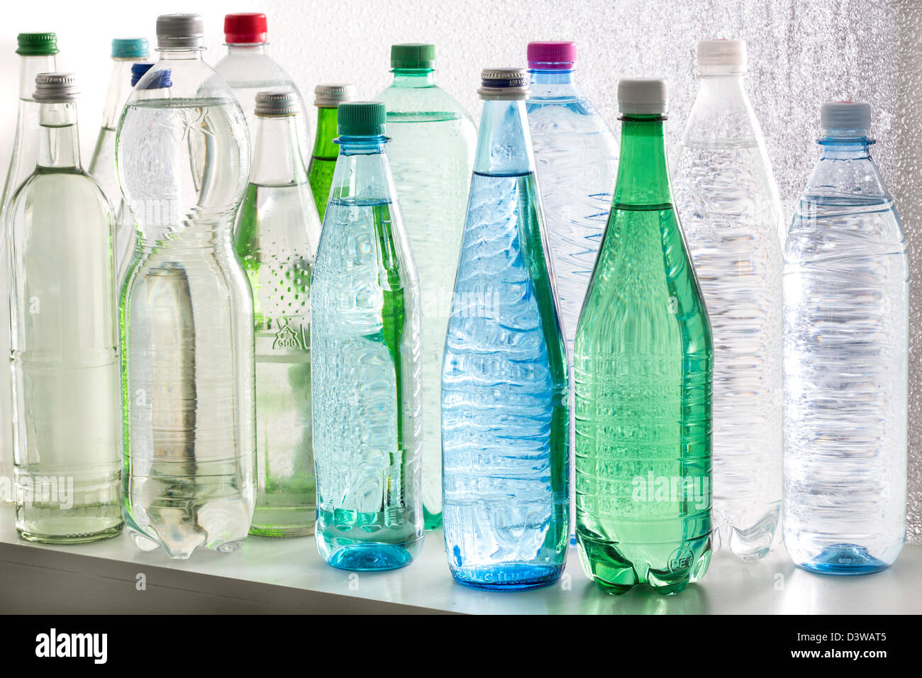 Different types of bottled mineral and table waters Stock Photo - Alamy Different types of bottled mineral and table waters Stock Photo - Alamy