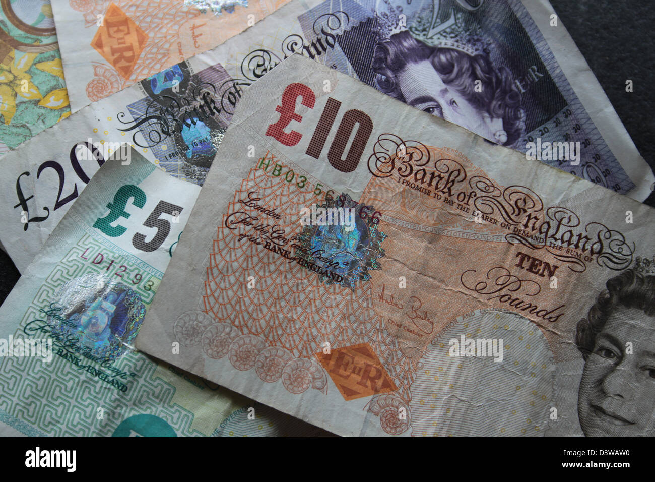 British money notes Stock Photo - Alamy
