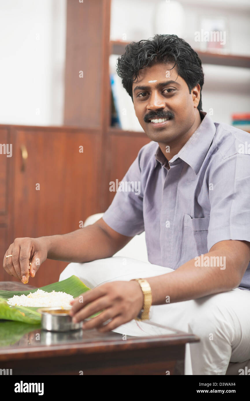 South Indian Man Eating Food High Resolution Stock Photography and ...