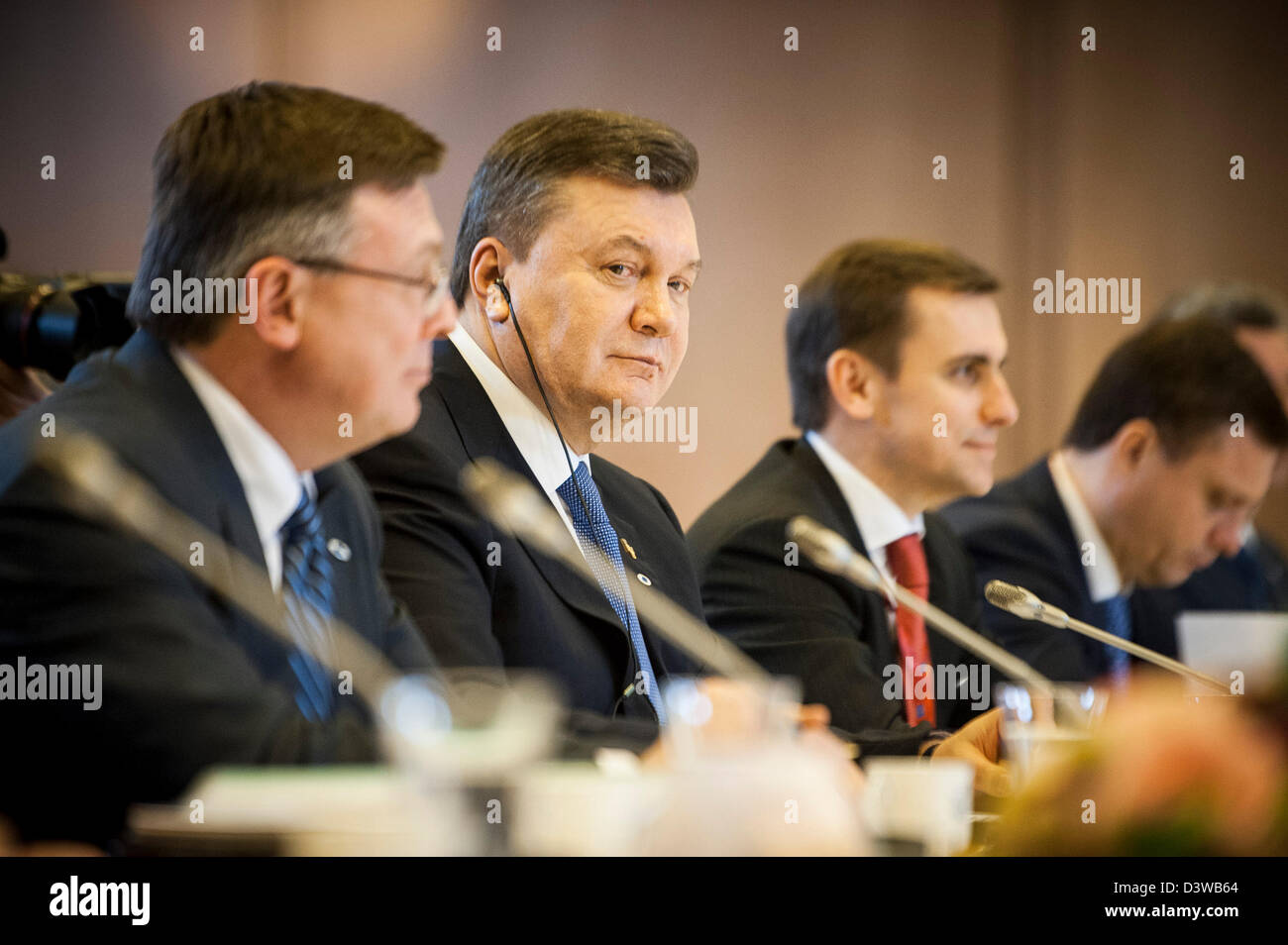 Brussels, Belgium. 25th February 2013. President of Ukraine Viktor ...
