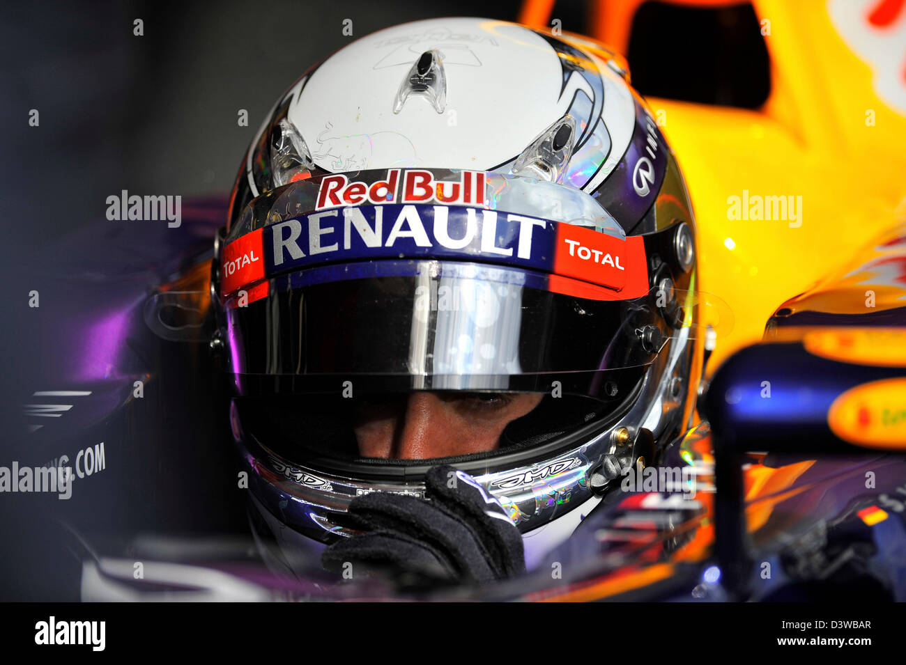Sebastian Vettel (GER),Red Bull Racing RB9 during Formula One tests on ...