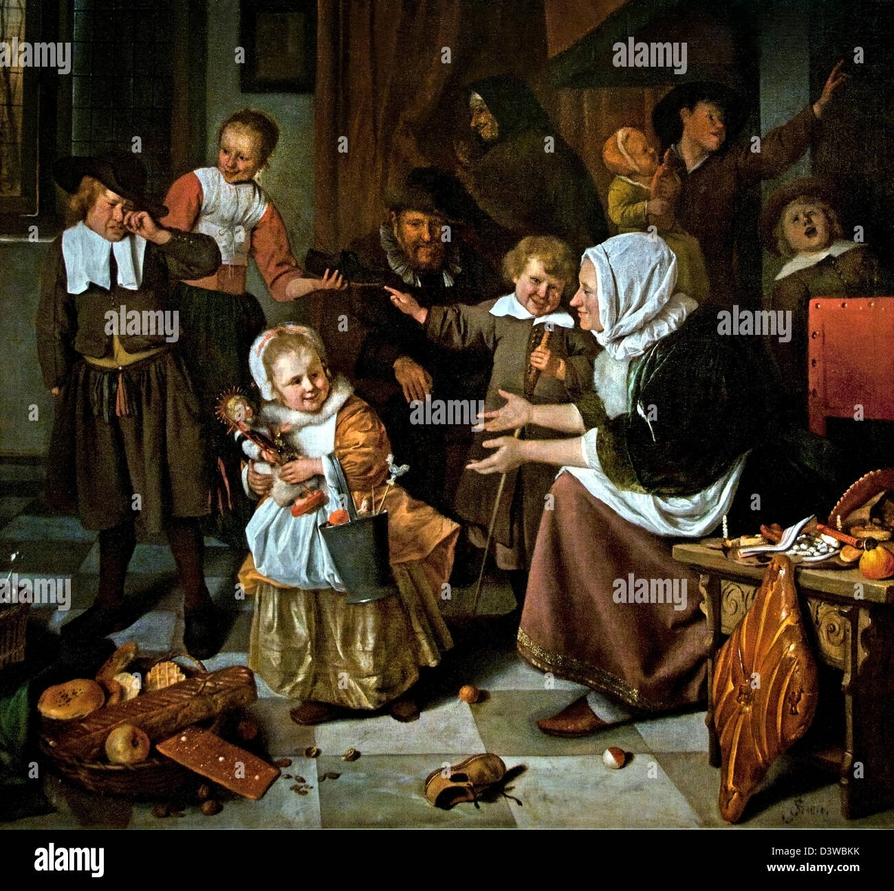 The Feast Of St Nicholas Jan Steen