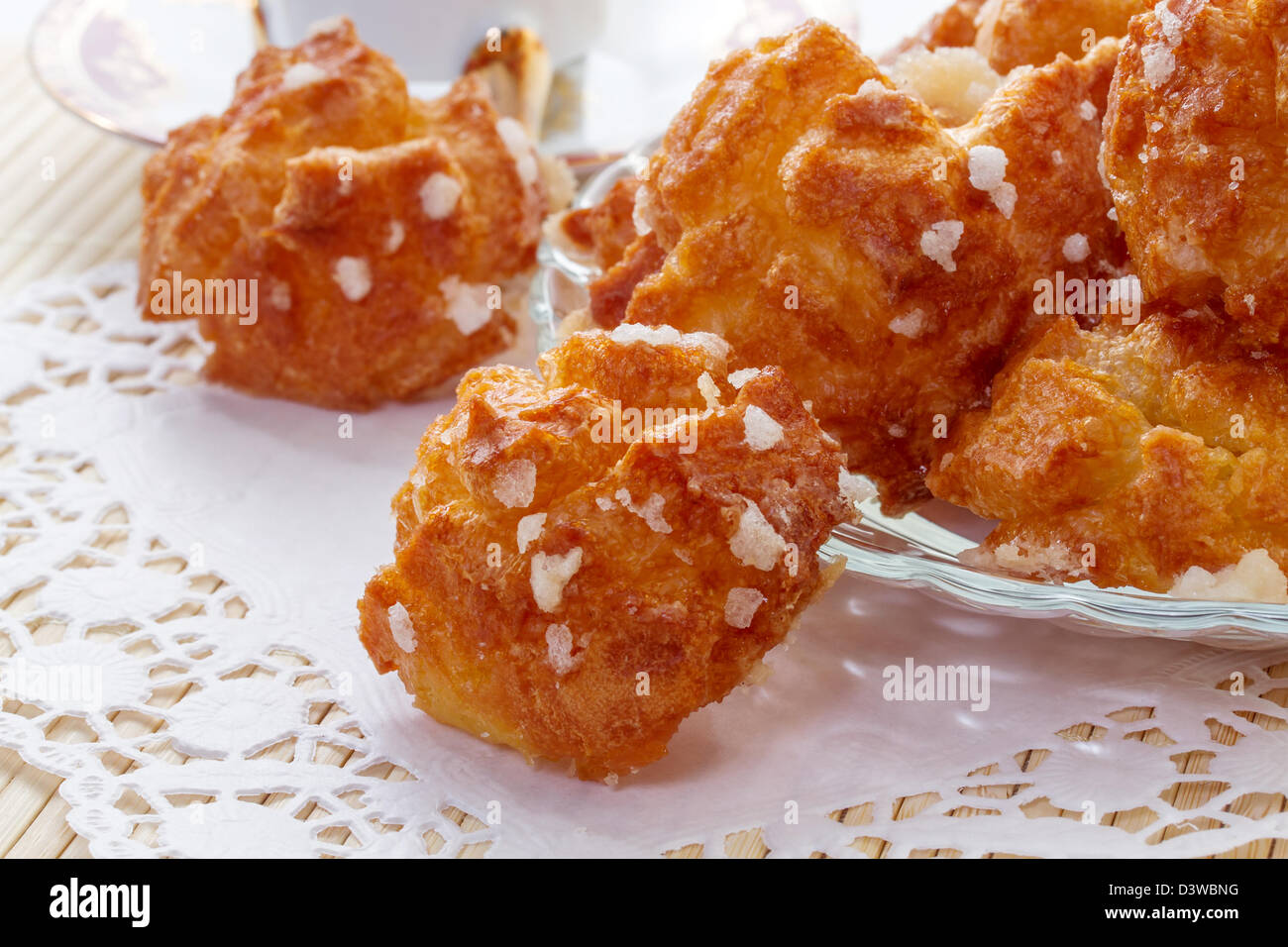 French pastries on a plate Stock Photo - Alamy