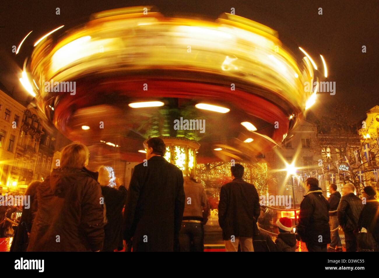 Carousel in Brussels, Belgium Stock Photo - Alamy