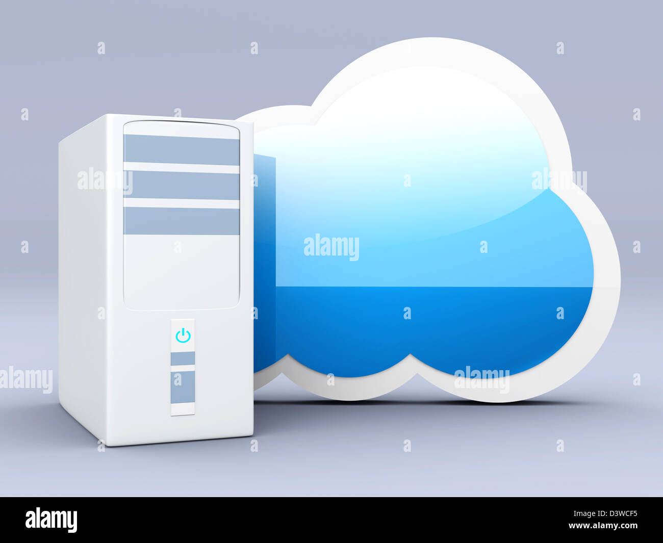 Cloud computing. 3D rendered illustration Stock Photo - Alamy