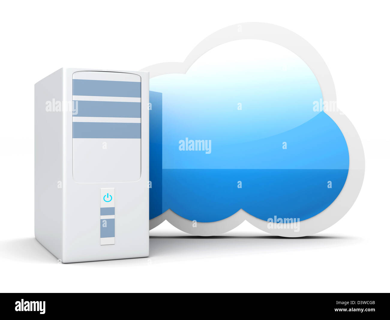Cloud computing. 3D rendered illustration Stock Photo - Alamy