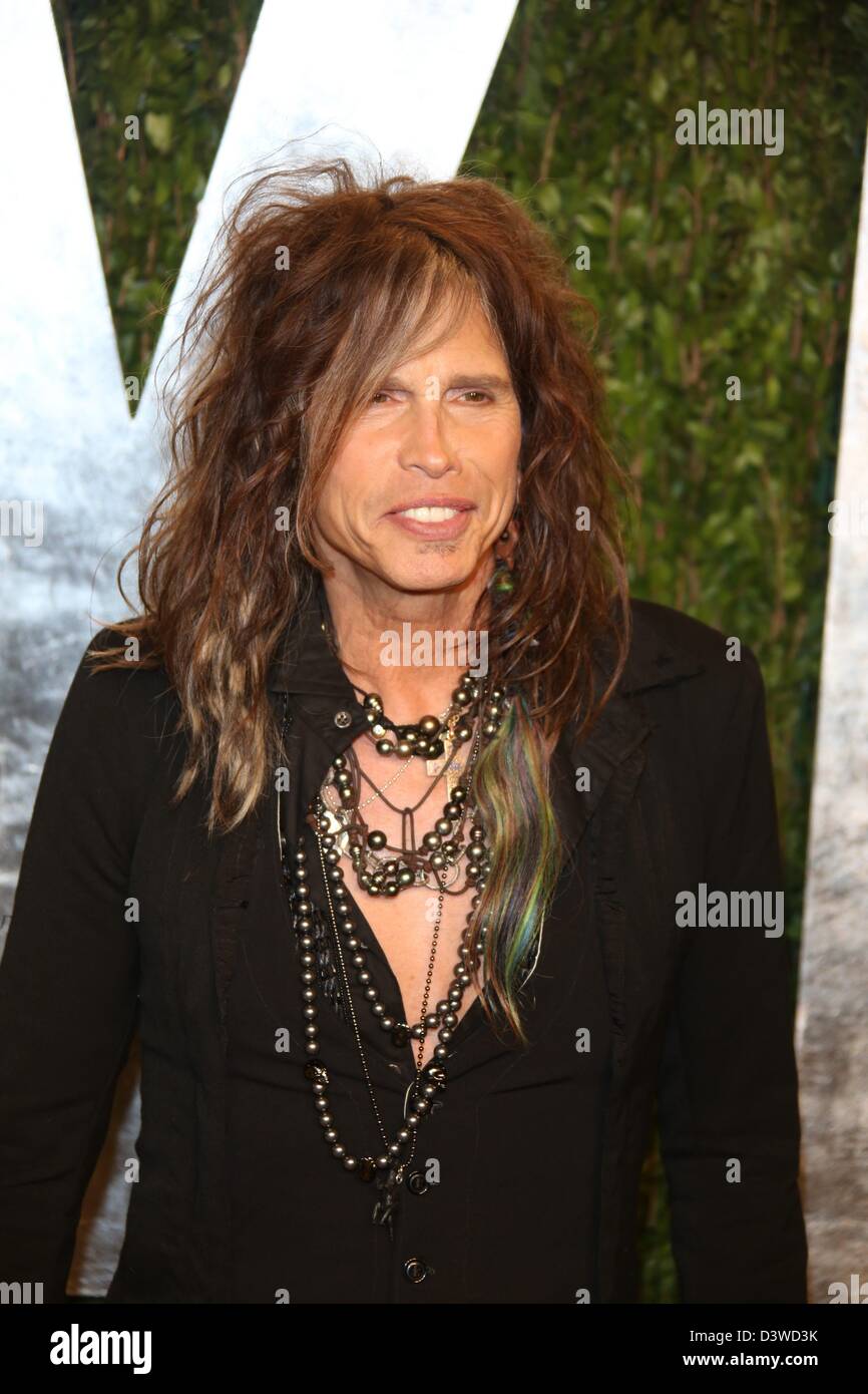 Los Angeles, USA. 24th February 2013. Singer Steven Tyler arrives at ...