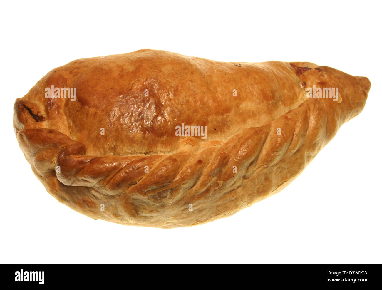 A Cornish pasty isolated on a white background Stock Photo - Alamy