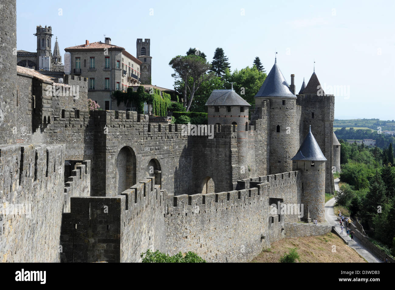 the citadel of Carcassonne on France Stock Photo - Alamy