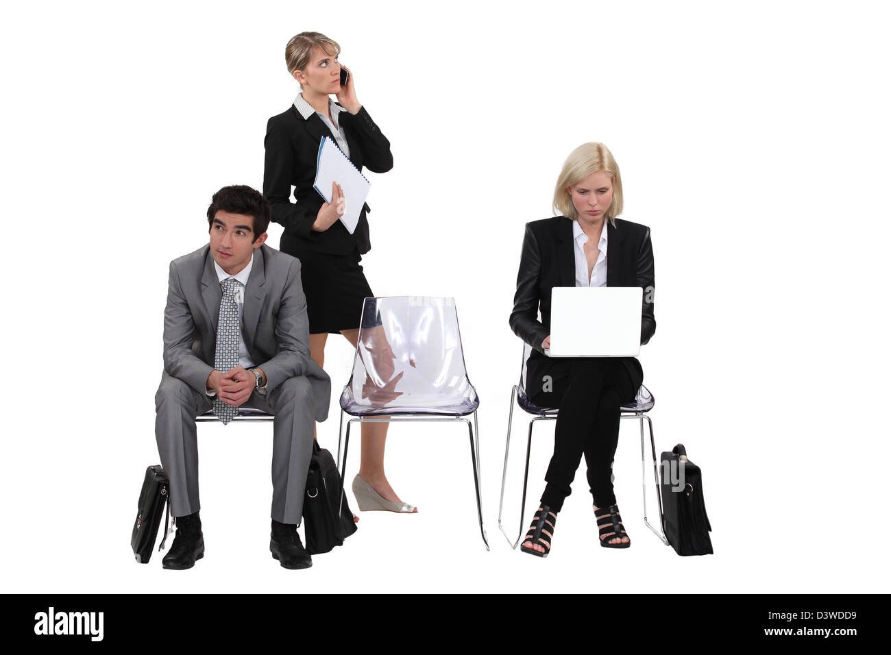 Laptop wait business man Cut Out Stock Images & Pictures - Alamy
