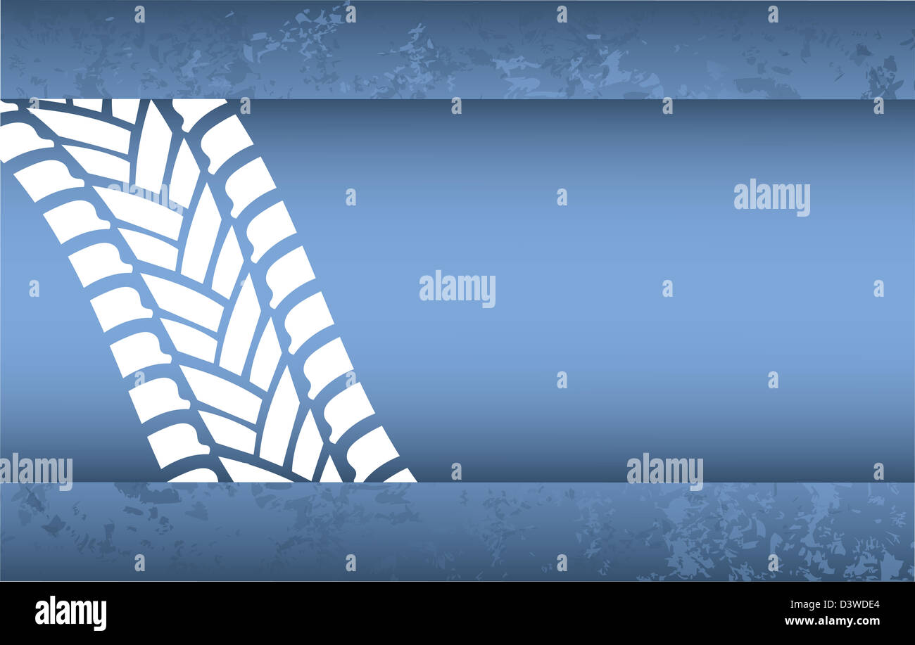 special blue grunge tire track background Stock Photo - Alamy