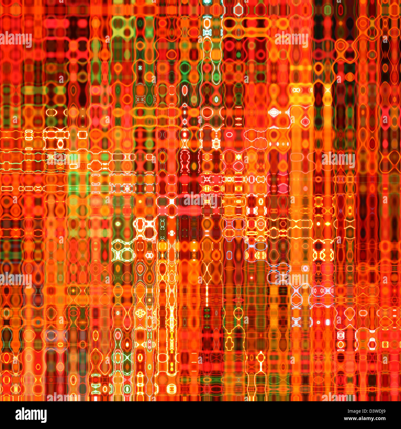 Vibrant orange neon glow effect abstract pattern background Stock Photo ...