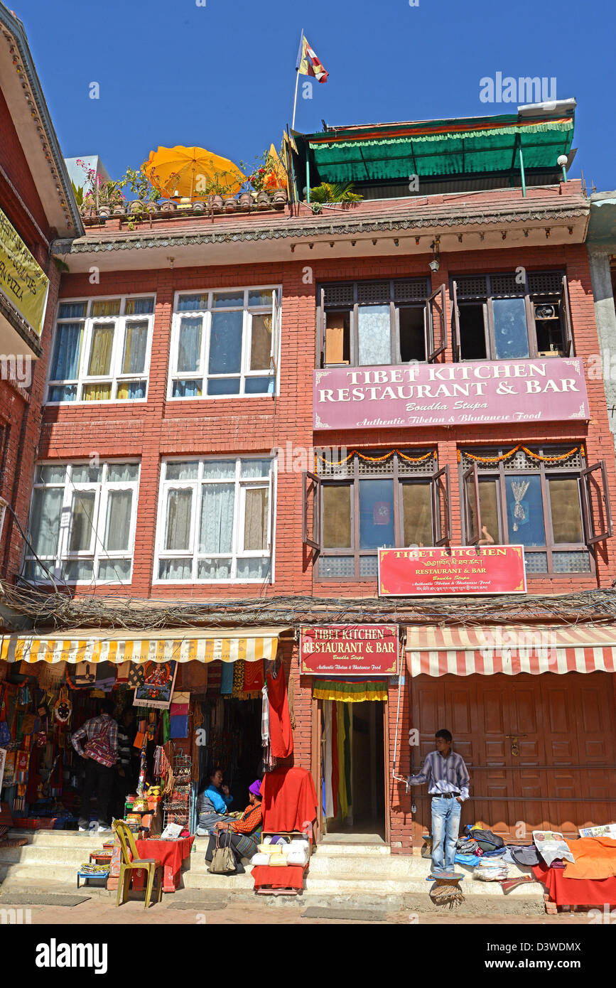 Tibet Kitchen restauravt Bodhnath Nepal Stock Photo - Alamy