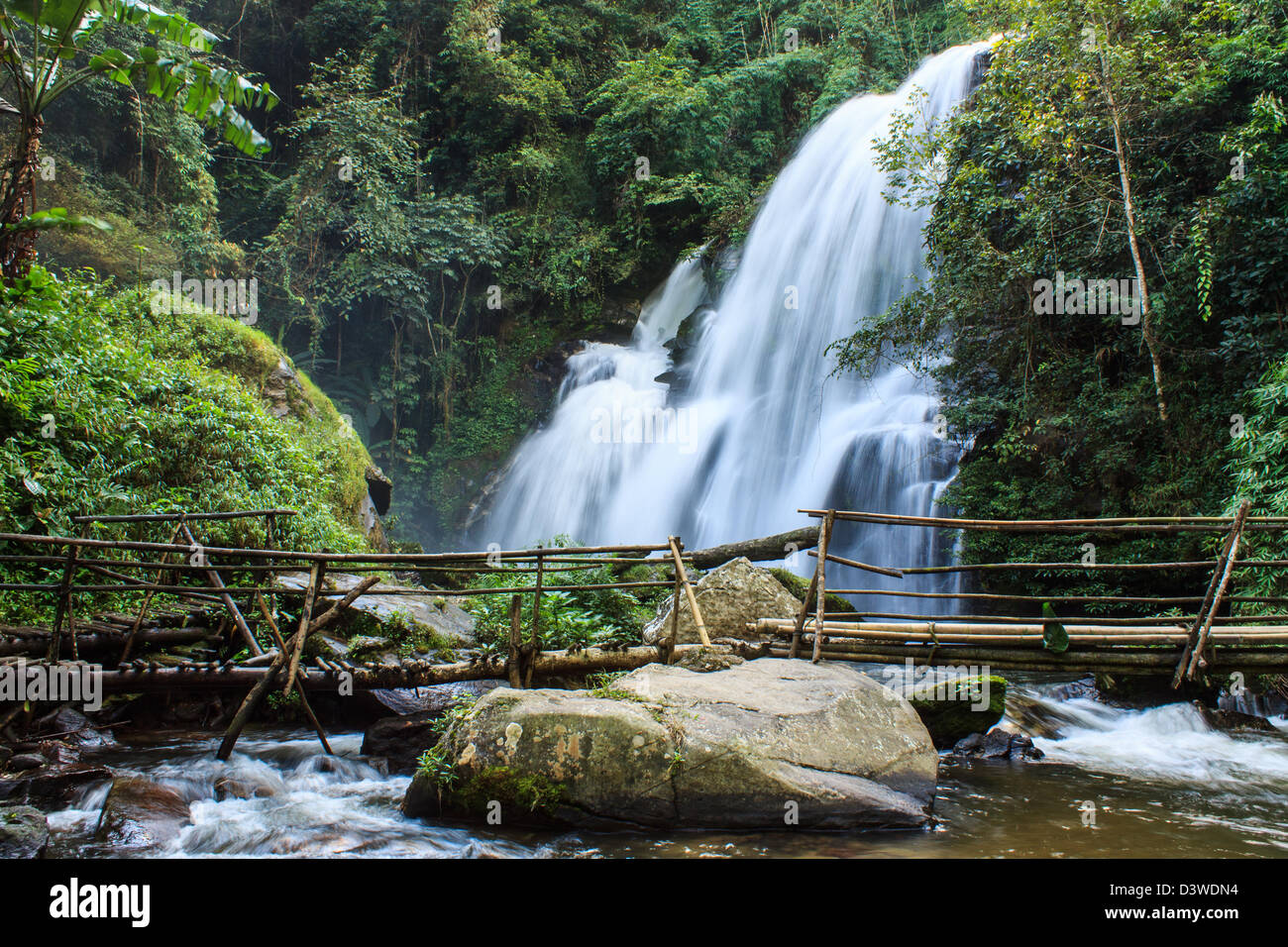 A beautiful waterfall in northern Thailand Stock Photo - Alamy