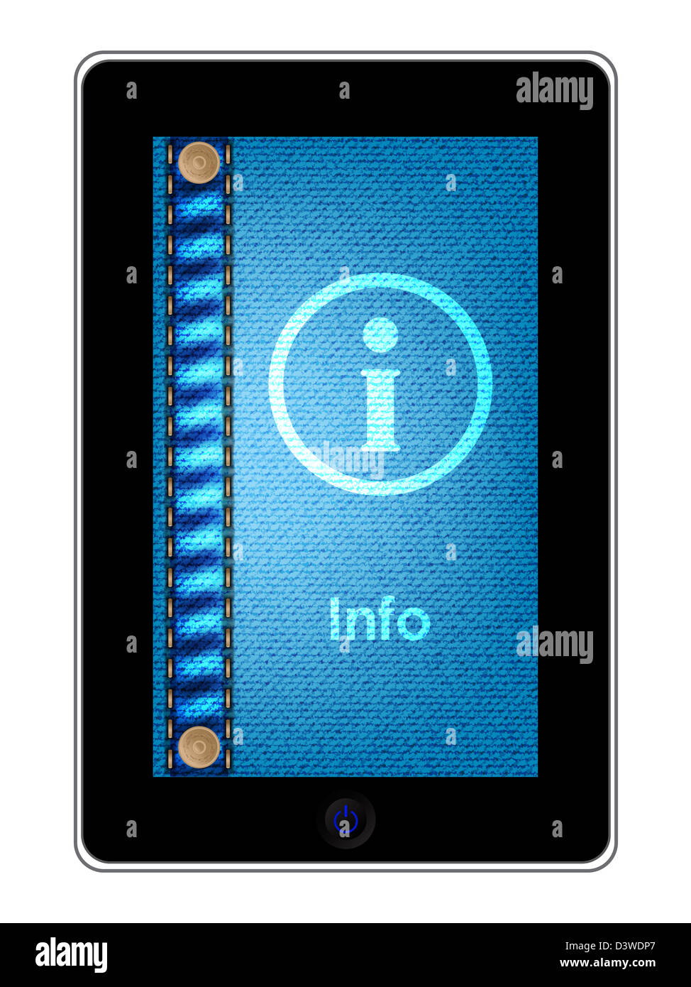 vector digital tablet with special jeans design Stock Photo - Alamy