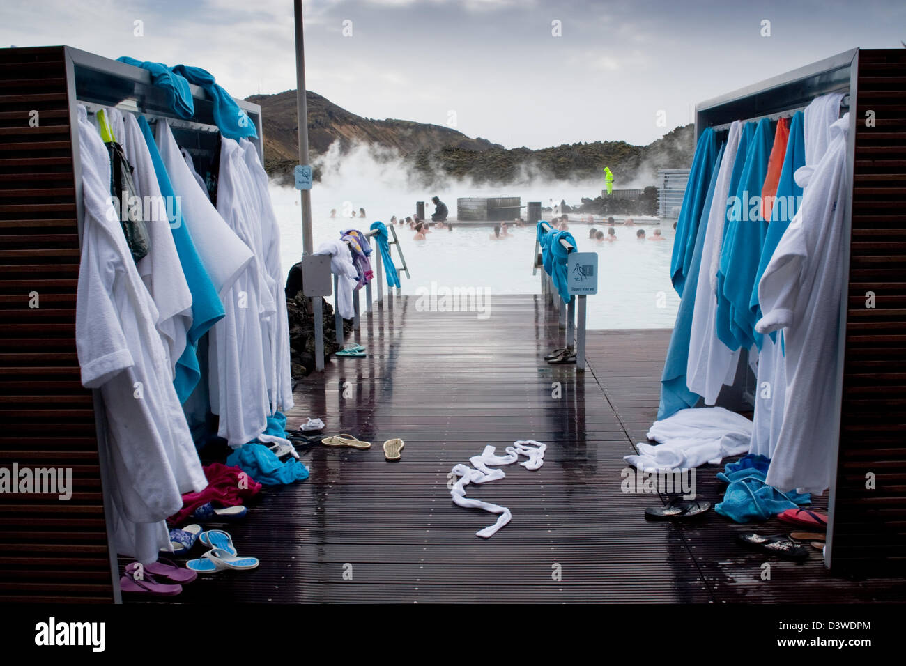 The Blue Lagoon, Iceland, a man-made pool of naturally occurring ...