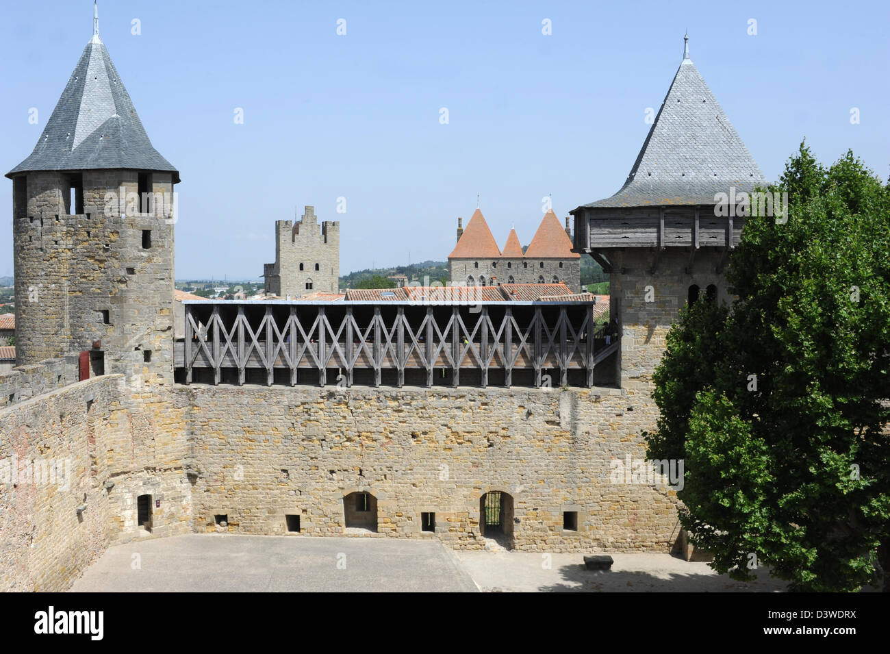 Castle Comtal at the citadel of Carcassonne on France Stock Photo - Alamy